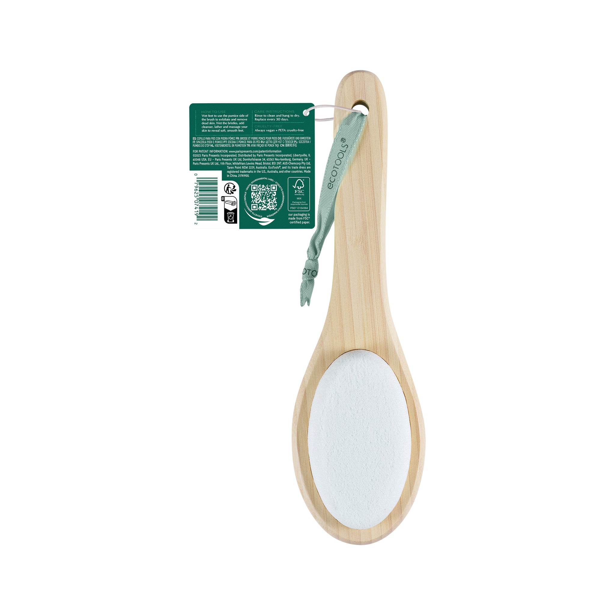 Bristle & Pumice Stone Foot Brush – EcoTools Beauty