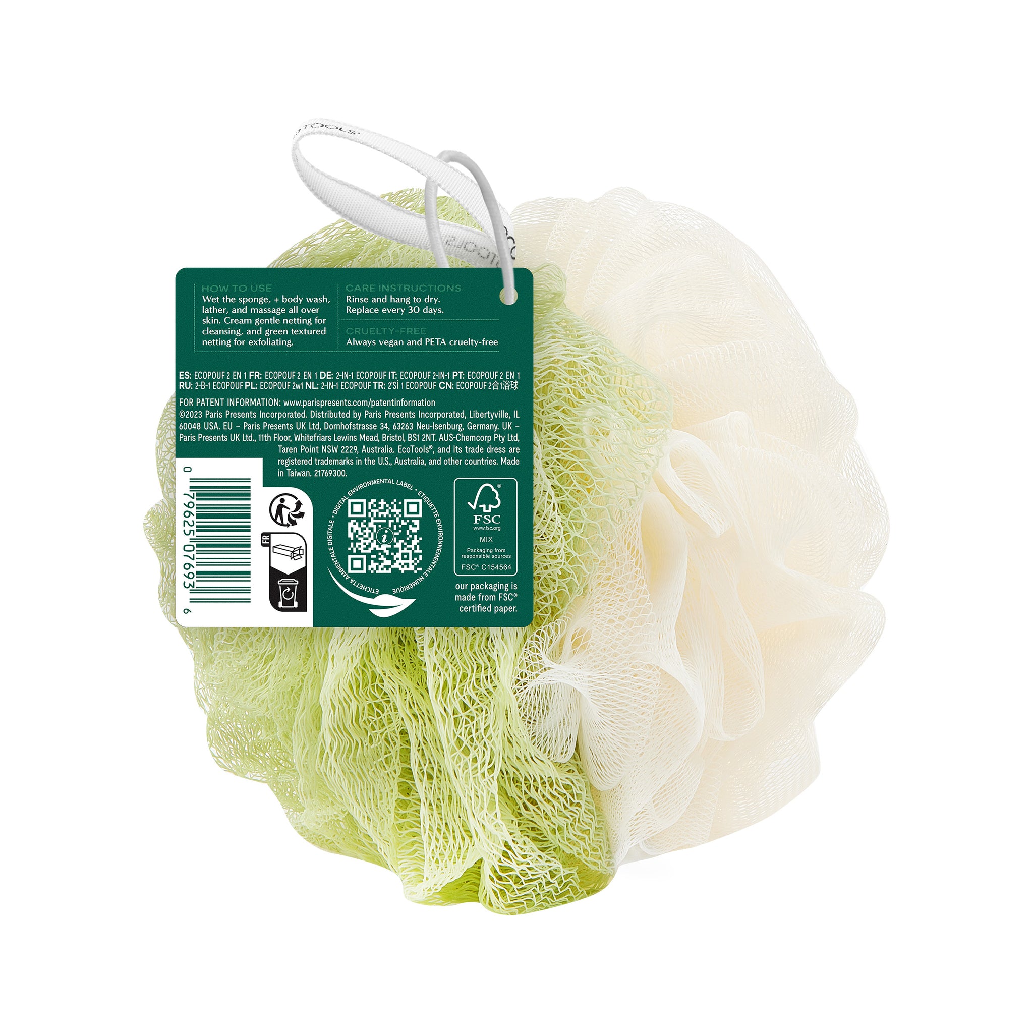 2-In-1 EcoPouf® Bath Loofah – EcoTools Beauty