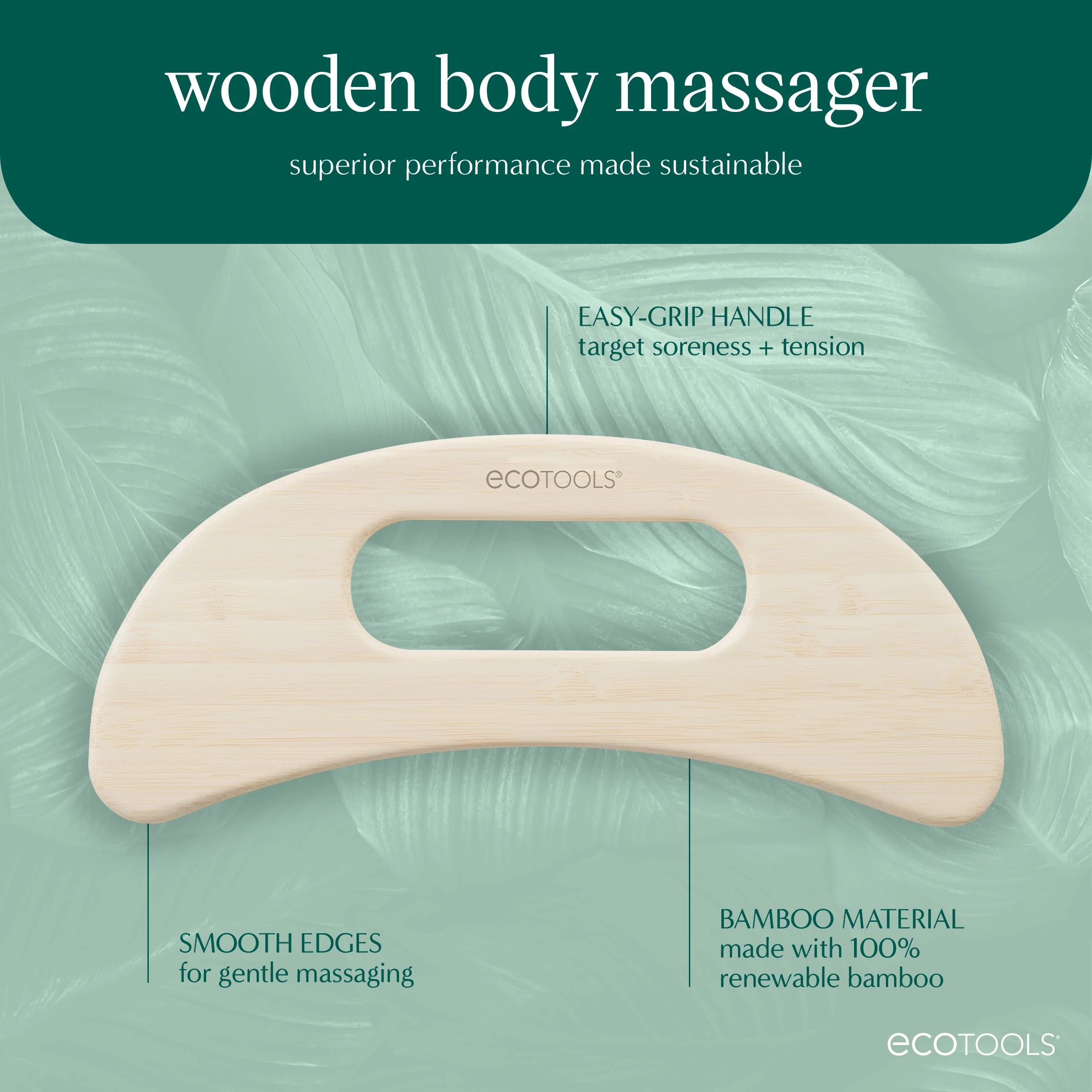 EcoTools Wooden Body Massager, Relieve Sore Muscles, Wood Massager Tool ...