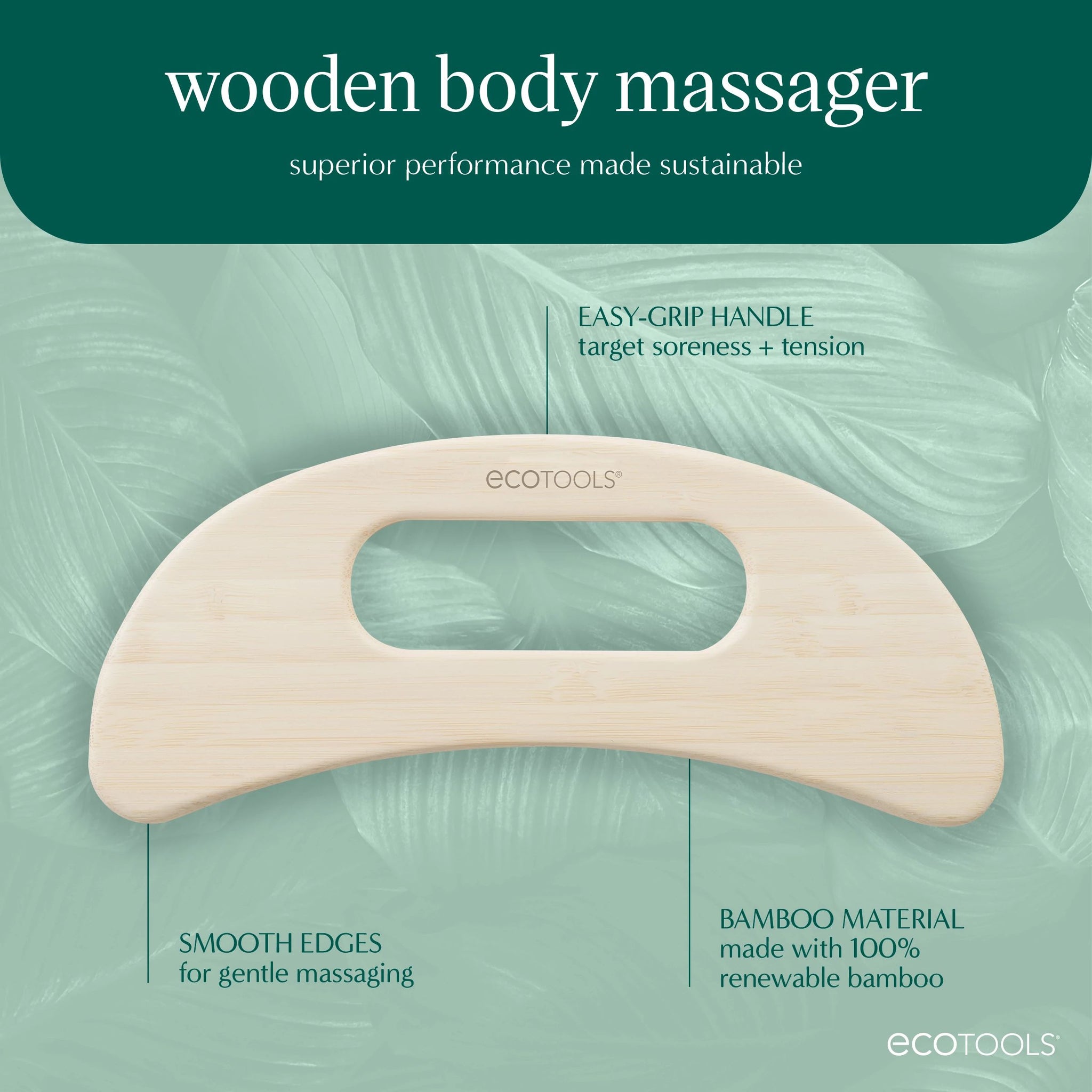 EcoTools Wooden Body Massager, Relieve Sore Muscles, Wood Massager Tool ...