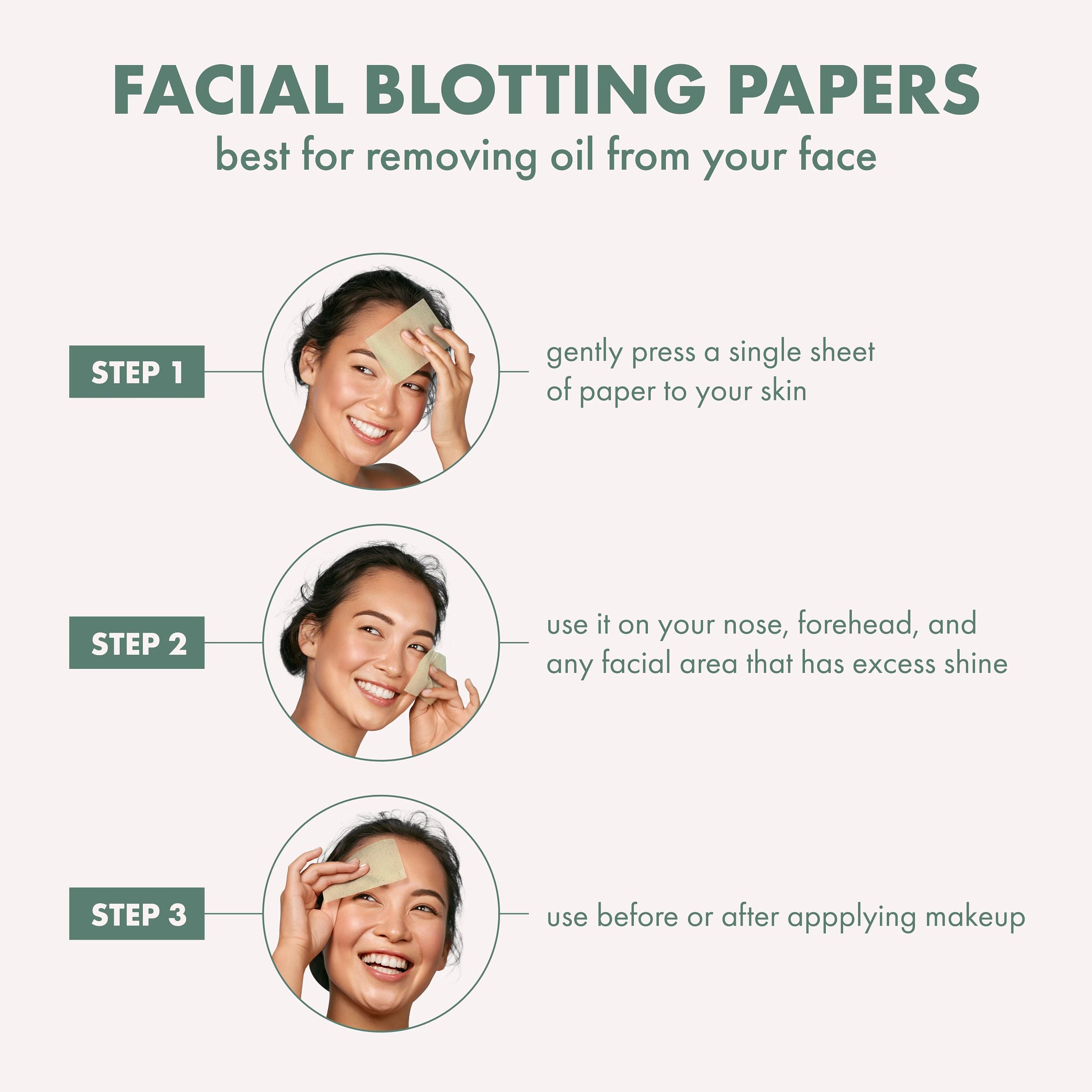 EcoTools Oil Absorbing Facial Blotting Papers, Removes Excess Oil ...