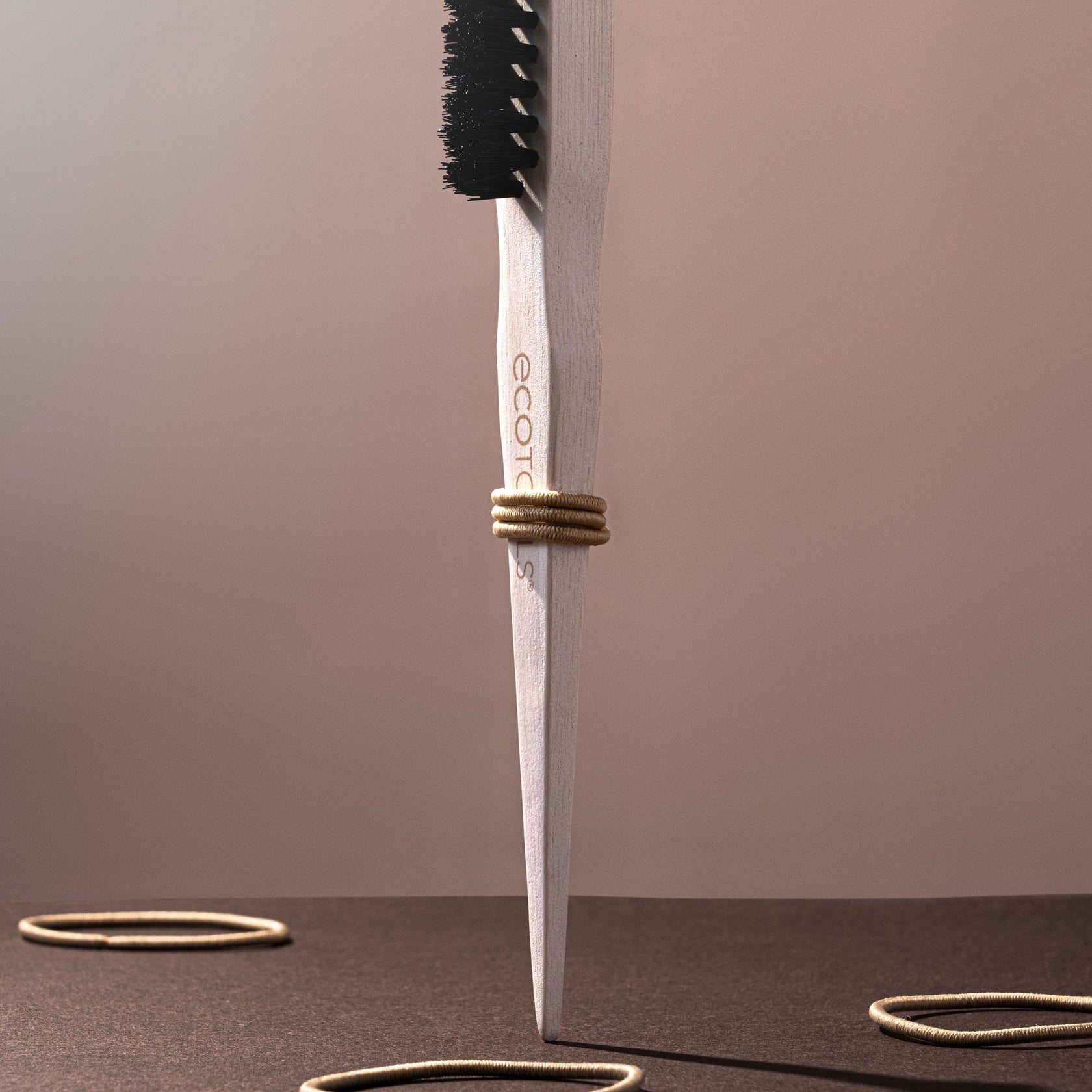 EcoTools Slick Back Hairbrush, Brush For Wet Or Dry Hair, Tease, Smooth, & Style Hair, Tame ...