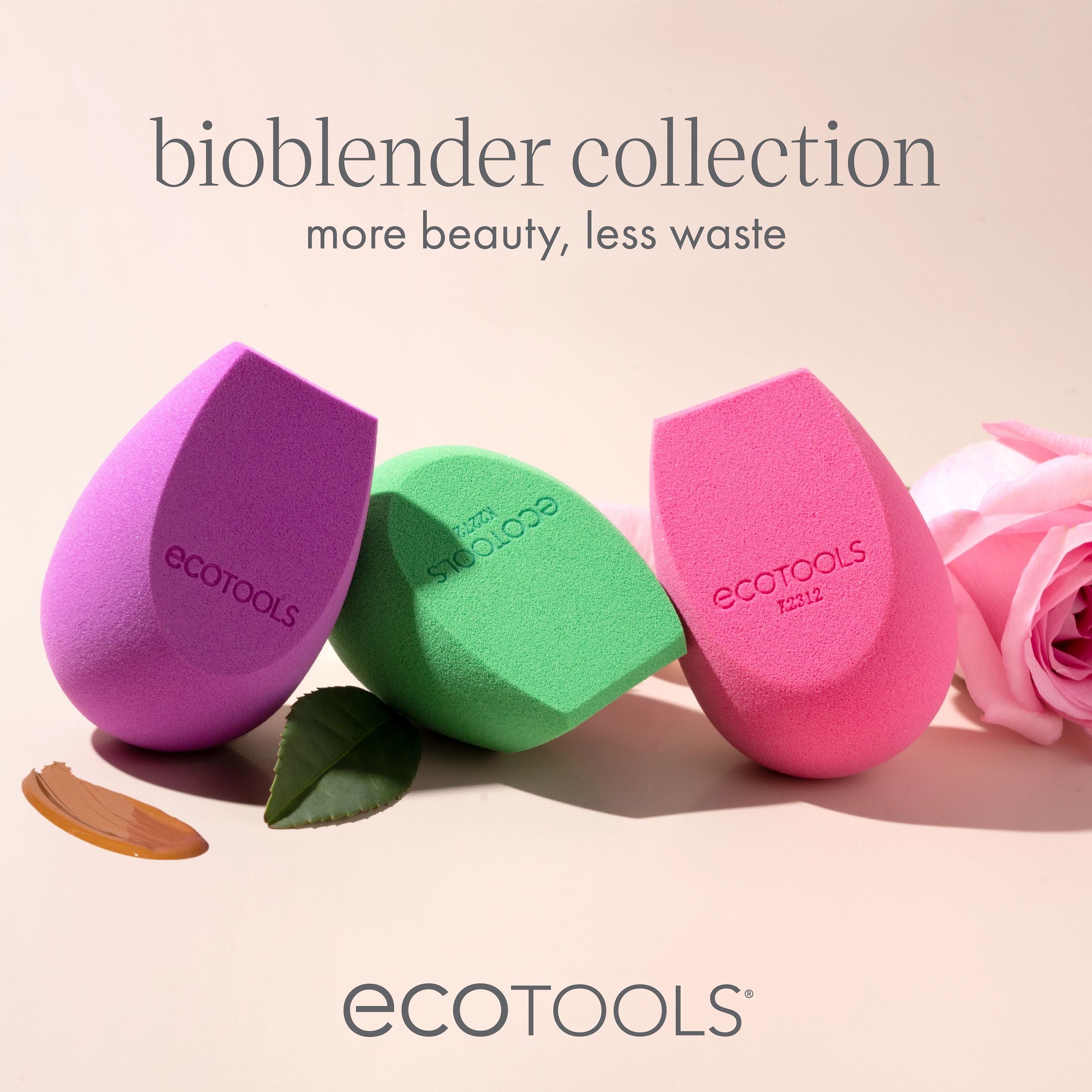 EcoTools Rose Water Bioblender, Compostable Makeup Sponge, For ...