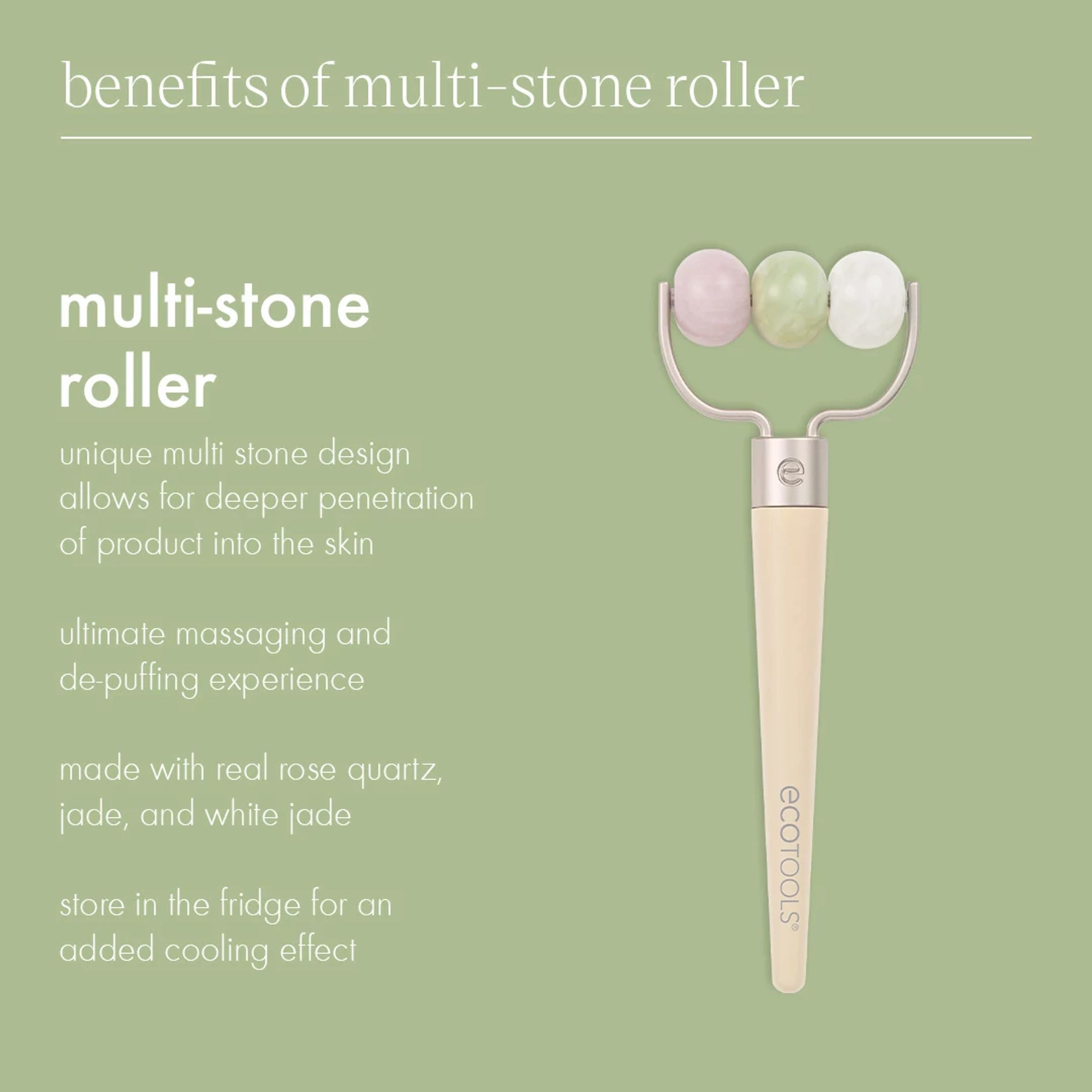 EcoTools Multi Stone Body Roller, For Massaging & Smoothing, Rose ...