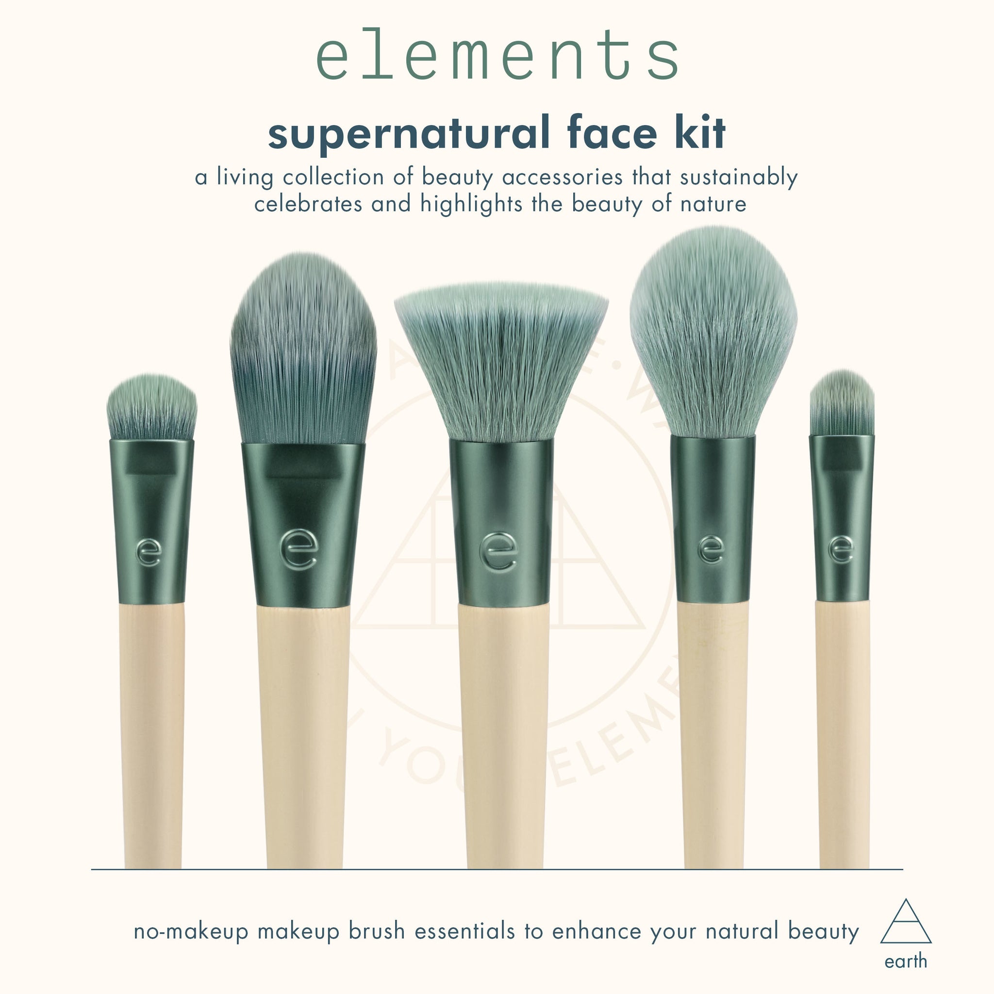 Elements Super-Natural Face Makeup Brush Kit – EcoTools Beauty