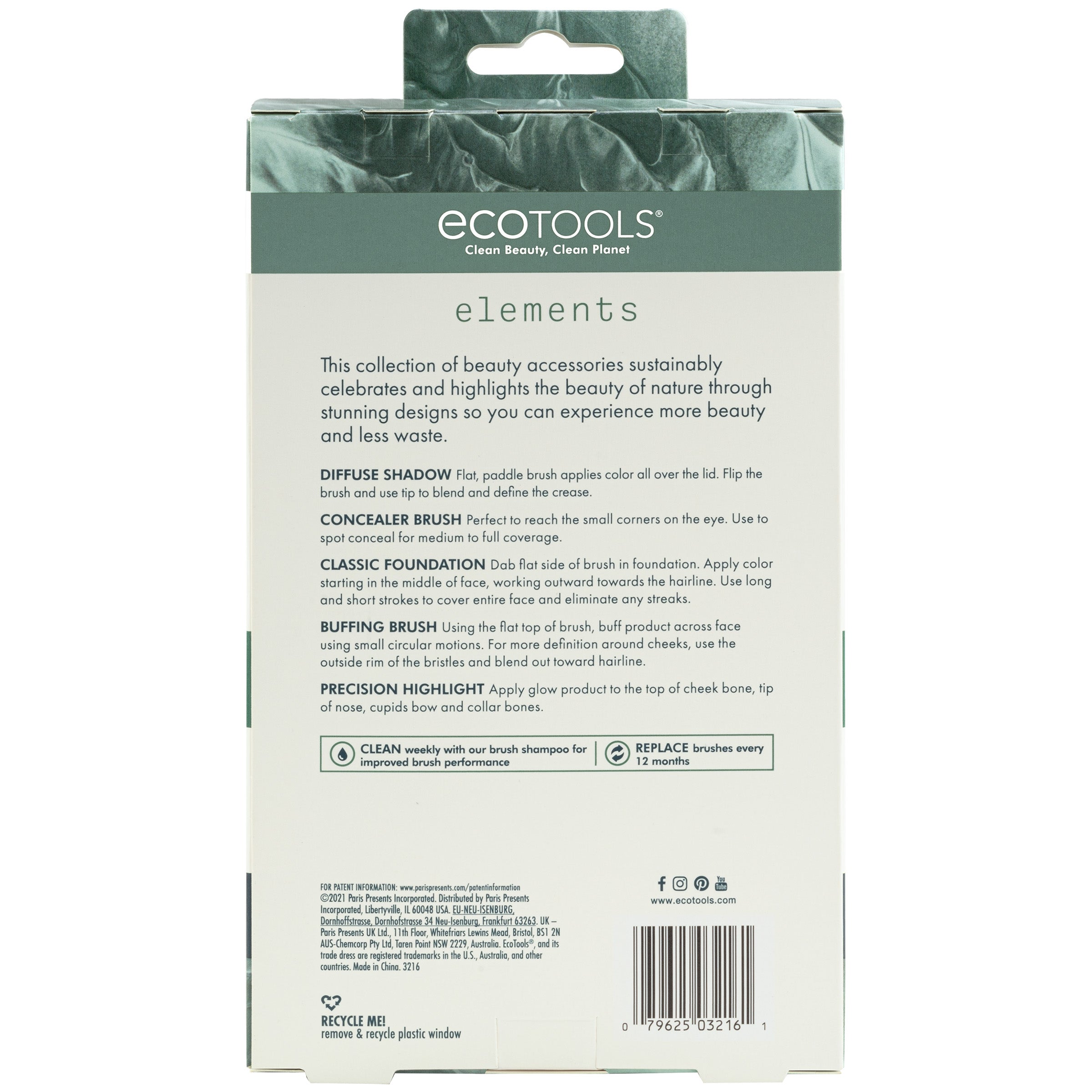 Elements Super-Natural Face Makeup Brush Kit – EcoTools Beauty